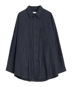 LEMAIRE Buttoned Pocket Detail Shirt - Dark Grey