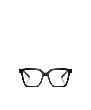 Dolce & Gabbana Logo-lettering Square-frame Glasses - Black