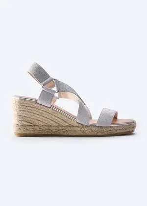 VISCATA Dalia Elastic Espadrille Wedge Sandals