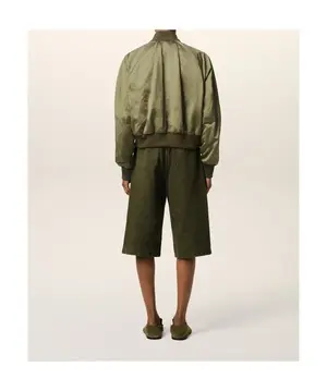 Ami Satin De Coeur Bomber Jacket