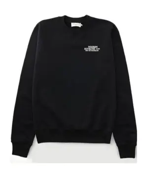 Maison Kitsuné Logo-print Sweatshirt - Black