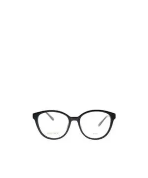 JIMMY CHOO Logo Circular Frame Flat Mirror - Black