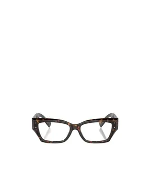 Dolce & Gabbana Dolce Gabbana Eyewear Rectangular Frame Glasses - Black