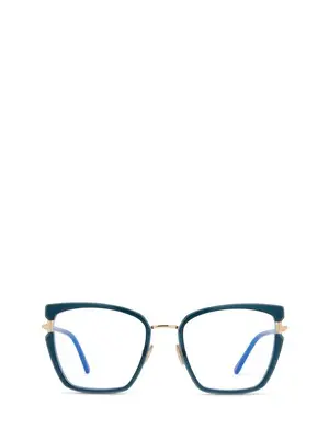 TOM FORD Block Butterfly Frame Glasses - Blue