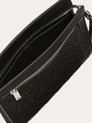 FERRAGAMO Logo Embossed Clutch Bag