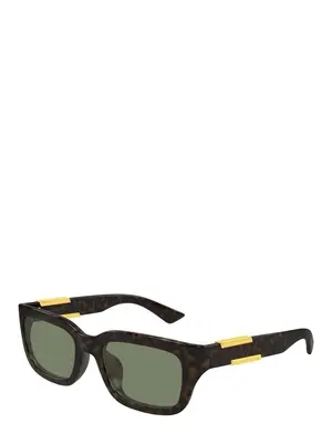 Bottega Veneta Rectangle Frame Sunglasses