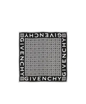 Givenchy 4g Pattern Silk Scarf - Black