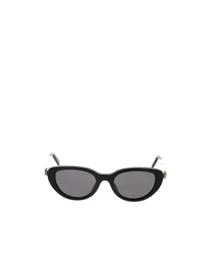 BVLGARI Oval Frame Sunglasses - Gray