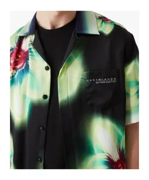 Casablanca Orchid Glitch Printed Shirt