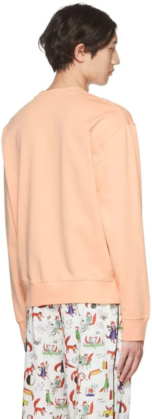 Maison Kitsuné Fox Head-embroidered Cotton Sweatshirt