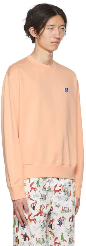 Maison Kitsuné Fox Head-embroidered Cotton Sweatshirt
