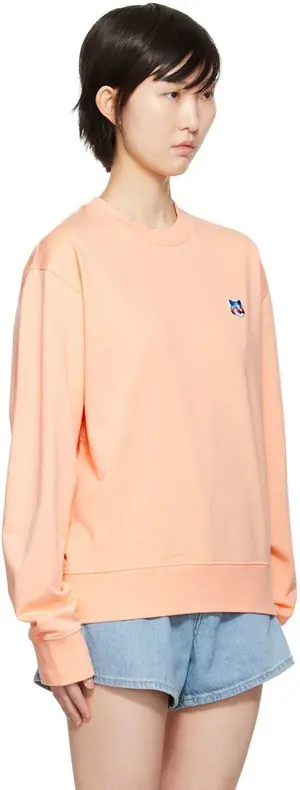 Maison Kitsuné Fox Head-embroidered Cotton Sweatshirt