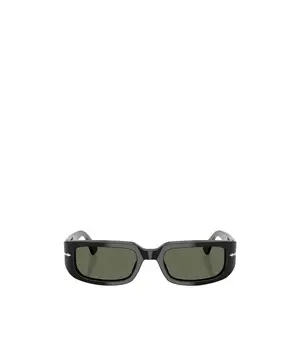 Persol Geometric Frame Sunglasses - Black