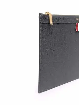 Thom Browne Pebbled Tablet Clutch Bag