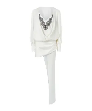 Pinko Lace-embellishment Mini Dress - White