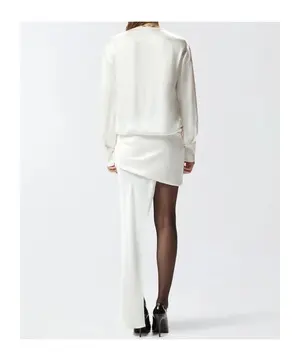 Pinko Lace-embellishment Mini Dress - White