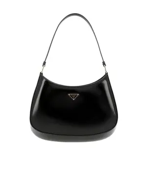 Prada Logo Shoulder Bag - Black
