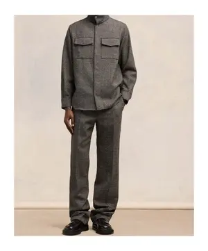Ami Flap Pocket High-neck Shirt