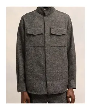 Ami Flap Pocket High-neck Shirt