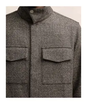 Ami Flap Pocket High-neck Shirt