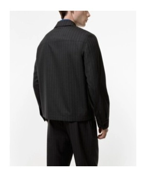 Burberry Pinstriped Harrington Jacket - Iron-gray