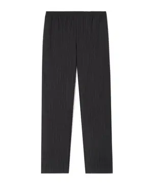 Burberry Pinstriped Wool Track Pants - Iron-gray