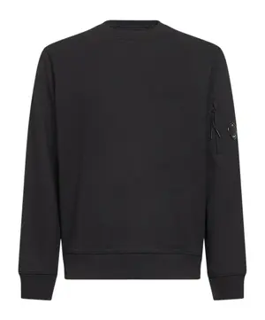 C.P. COMPANY Long-sleeved Sweatshirt With Zip Pocket - Black