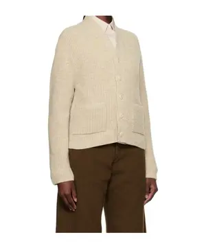LEMAIRE V-neck Wool Cardigan