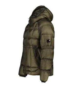 C.P. COMPANY Long-sleeved Hooded Down Jacket