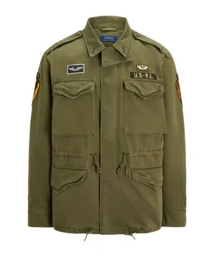 Polo Ralph Lauren Logo-appliqué Military Jacket - Green