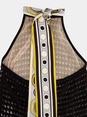 La DoubleJ Geometric Print Cape Top