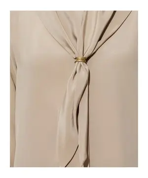 Max Mara Dry Bow-detail Silk Blouse