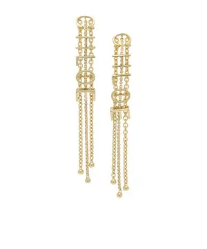 Chloé Chain Earrings - Yellow