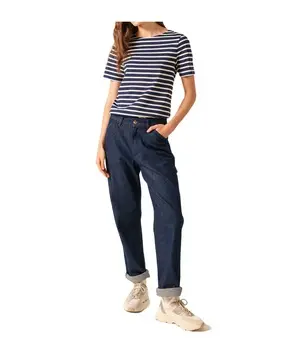 Saint James Breton Stripe T-shirt - Blue