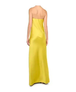 Norma Kamali Bias Strapless Gown