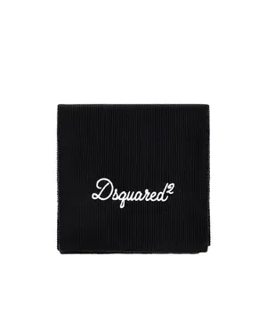 Dsquared2 Knitted Scarf - Black