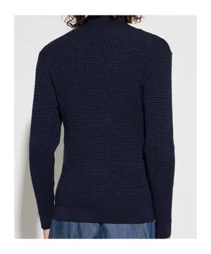 Moschino Collared Long-sleeved Knit Sweater