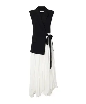 Simkhai Helena Combo Blazer Midi Dress - White