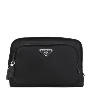 Prada Logo Clutch - Black