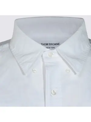 Thom Browne 4-bar Oxford Long-sleeved Shirt - No
