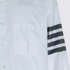 Thom Browne 4-bar Oxford Long-sleeved Shirt - No