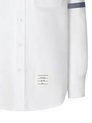 Thom Browne 4-bar Oxford Long-sleeved Shirt - No