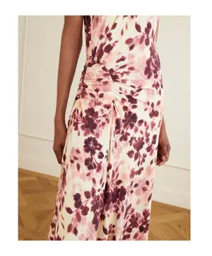 Simkhai Cerin Printed Jersey Halterneck Gown
