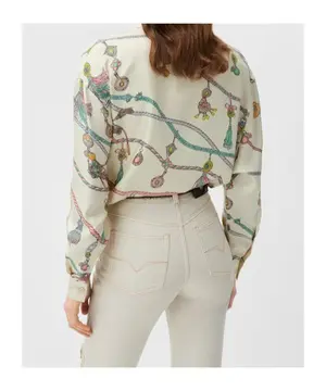 Versace Printed Silk Twill Shirt