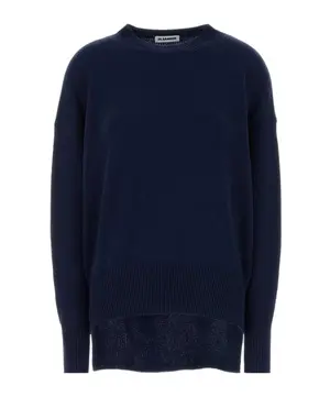 JIL SANDER Crew Neck Sweater - Black