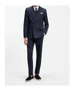 Hugo Boss Linen Blend Double-breasted Suits