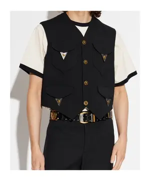 Versace Sleeveless Button-up Gilet