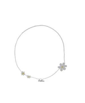 Marni Daisy Motif Necklace - Silver