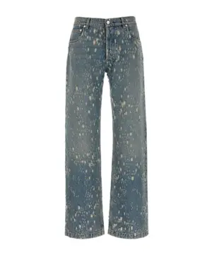 Alexander McQueen Distressed Five-pocket Jeans - No