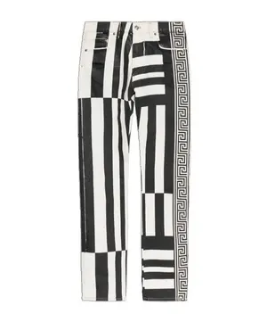 Versace Striped Jeans - Black